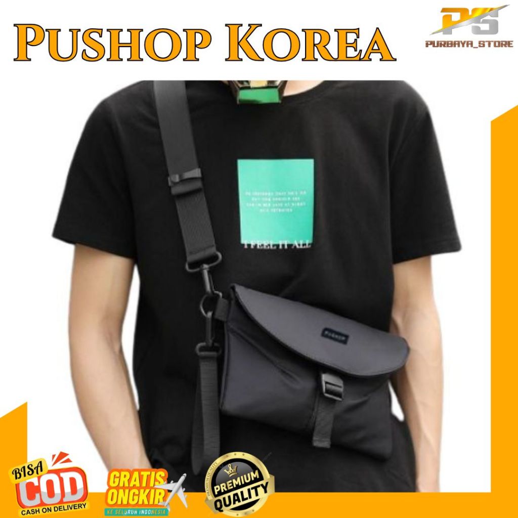 Men's Sling Bags ~ PUSHOP KOREA ~ Men's and Women's Slingbags ~ Men's and Women's Shouderbags ...