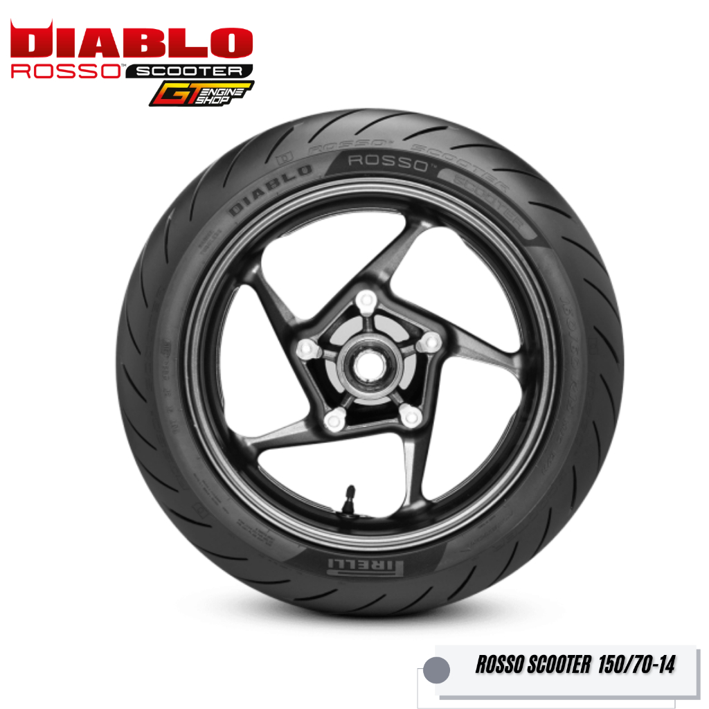 Tire XMAX PIRELLI DIABLO ROSSO SCOOTER 150/70-14 PIRELLI DIABLO ROSSO ...