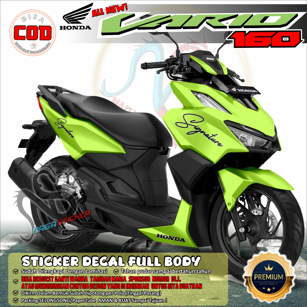 Honda VARIO 160 Signature Full Body Sticker Decal Variation NS2308 ...