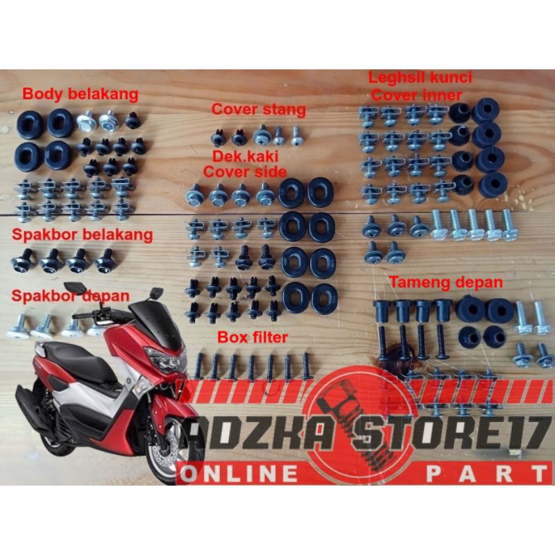 Old Yamaha nmax full set body bolts/old Yamaha nmax full set body bolts ...