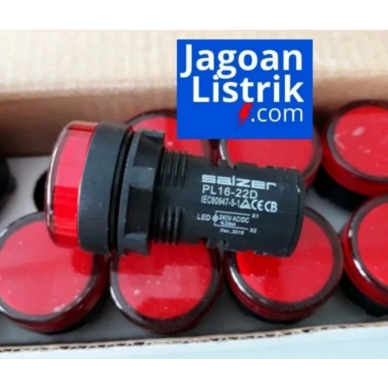 Pilot Lamp Salzer 22mm LED 220V - 240VAC PL16-22D | Shopee Malaysia