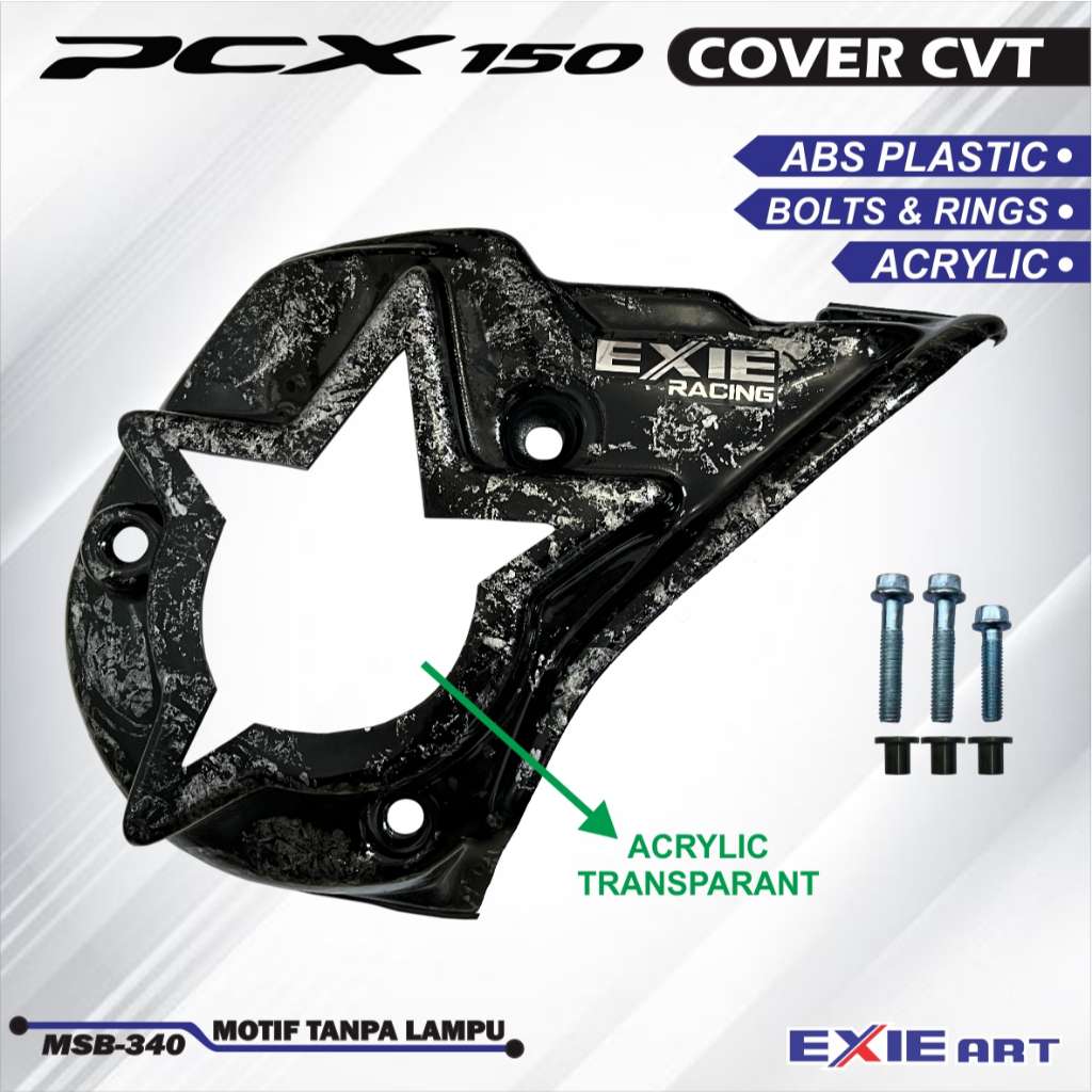 Transparent Acrylic Honda PCX 150 CVT Cover Protective Exie Art ...
