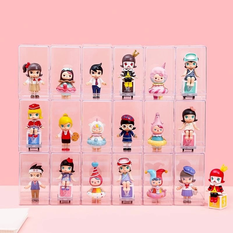 Single Box Display Blind Box Action Figure PopMart Acrylic Display Box ...