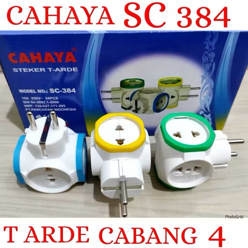 Cahaya SC 384 Grounded T Plug 3 Hole Branch Plug Connection 3 Feet T ...