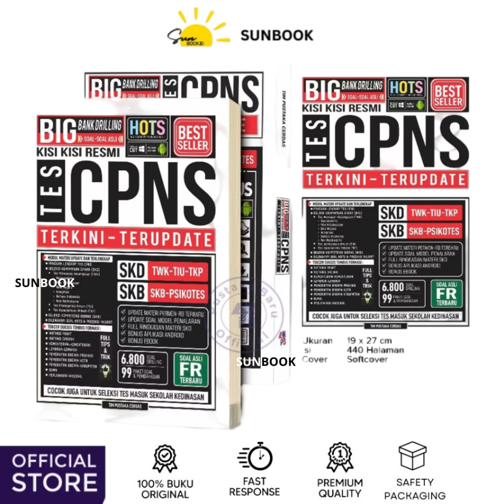 Cpns Test Book 2024 2025 BIG Bank Drilling Original Questions Latest ...