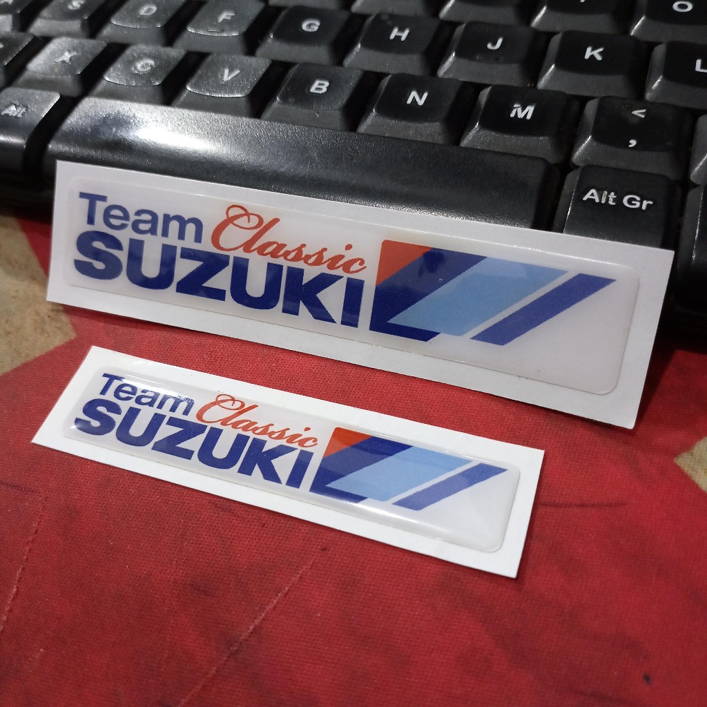 Team SUZUKI CLASSIC Resin Embossed Sticker Small 3D Lycal Logo Sticker ...