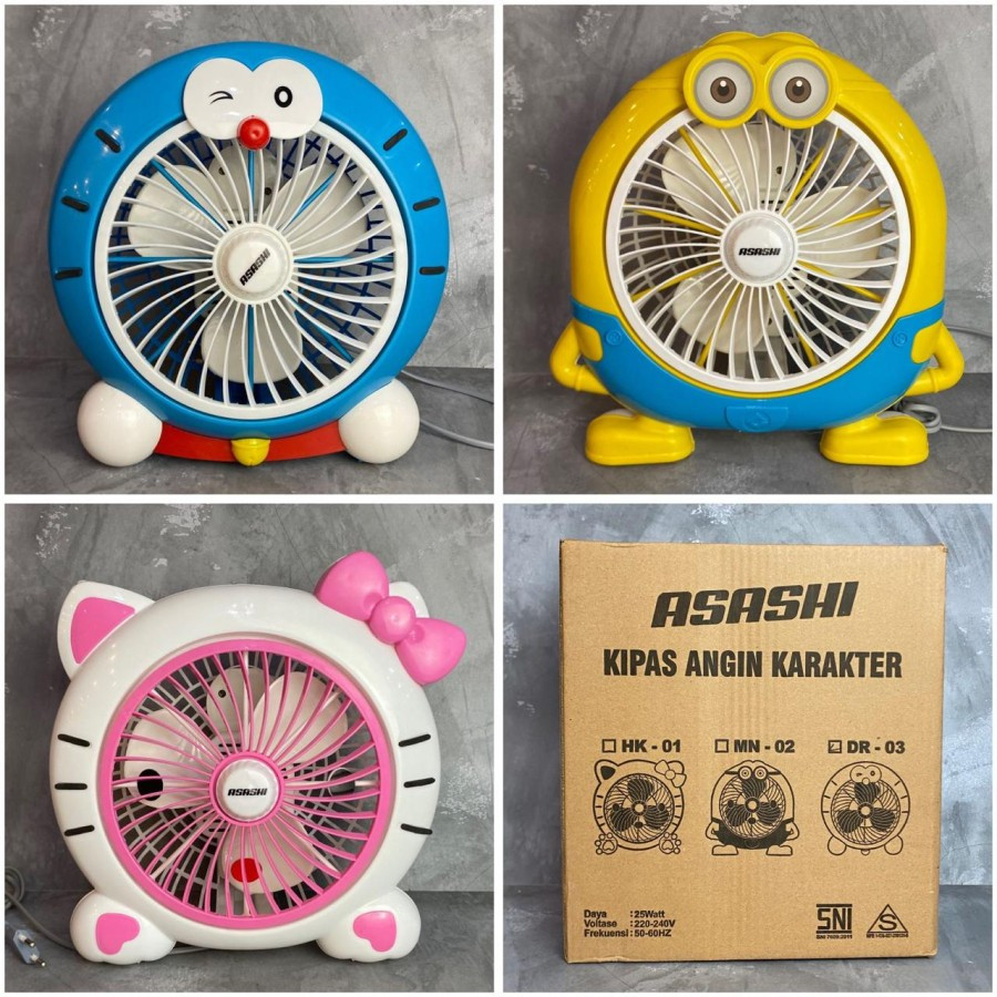 ASASHI Electric Fan Table Fan Portable Character Fan | Shopee Malaysia