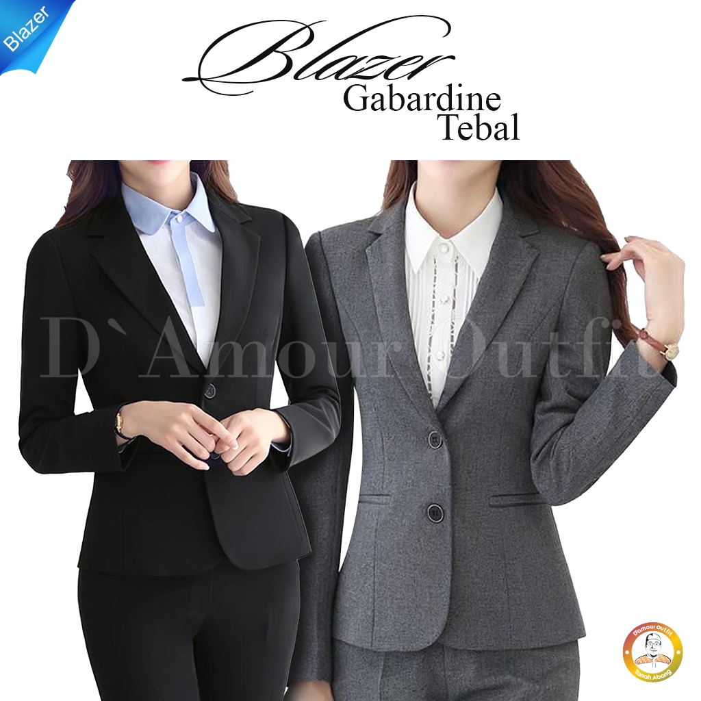 HITAM Women's Blazers, Office Work Jackets, Plain Girls, Adults ...