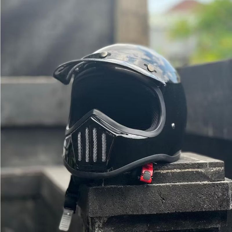Js Cakil helmet plain classic retro style helmet | Shopee Malaysia