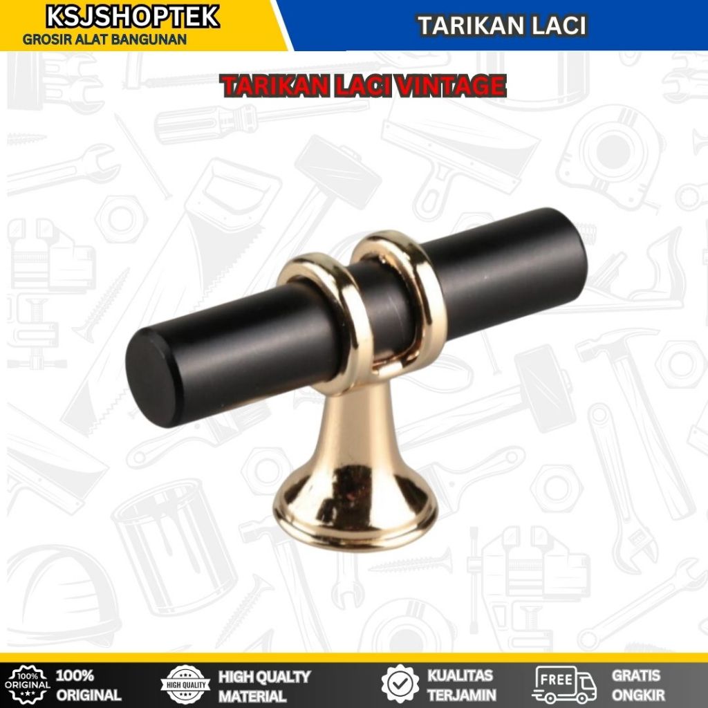 HITAM Vintage Drawer Knobs/Black Vintage Drawer Pulls/Stainless ...