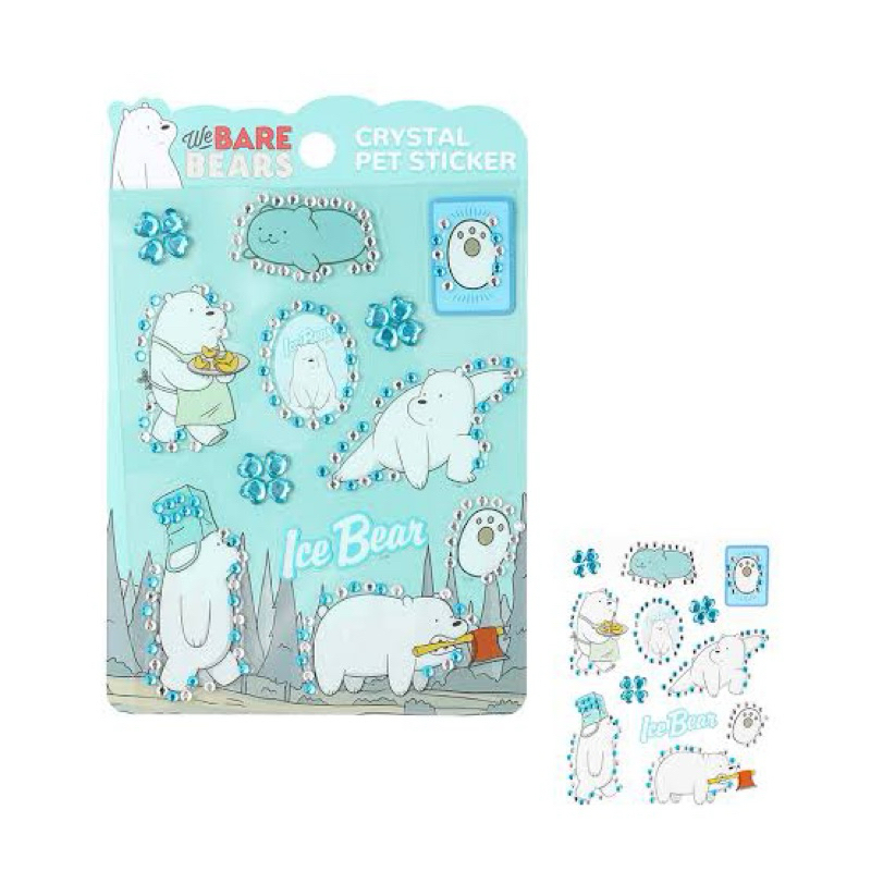 Miniso We Bare Bears Gem Stickers / Miniso Bear Stickers | Shopee Malaysia