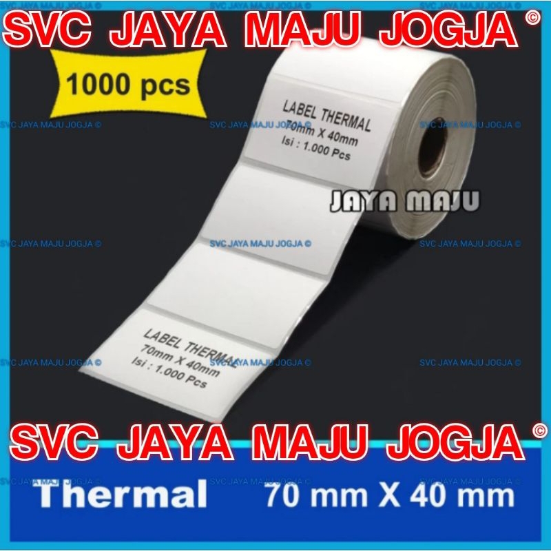 Label STICKER ETIKET BARCODE DIRECT THERMAL 70X40 MM 1,000 PCS THERMAL ...