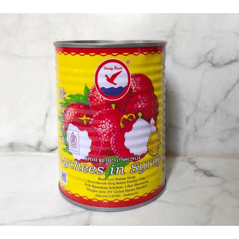 Canned Lychee Herring Lychee in Canned Lychee Fruit Syrup 567 grams ...