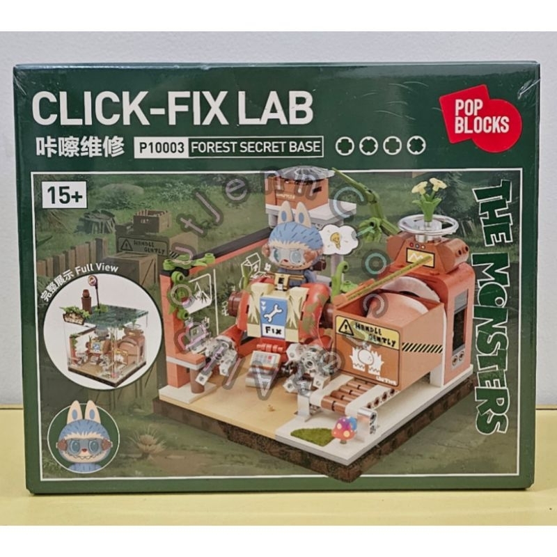 Pop Blocks Labubu Click-Fix Lab Forest Secret Base | Shopee Malaysia