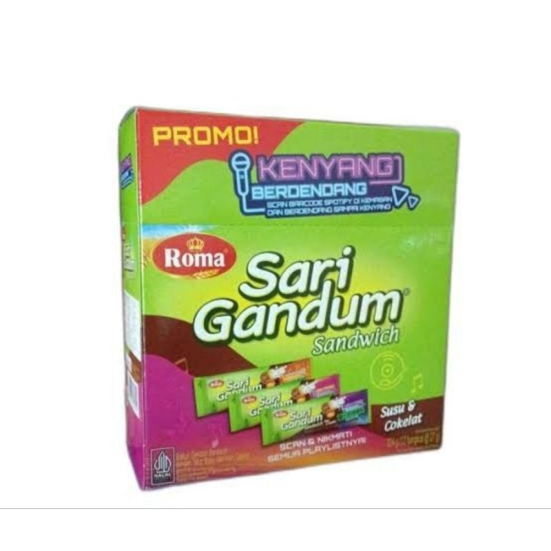 Roma Sari Gandum Chocolate Sandwich box contains 12 pcs | Shopee Malaysia