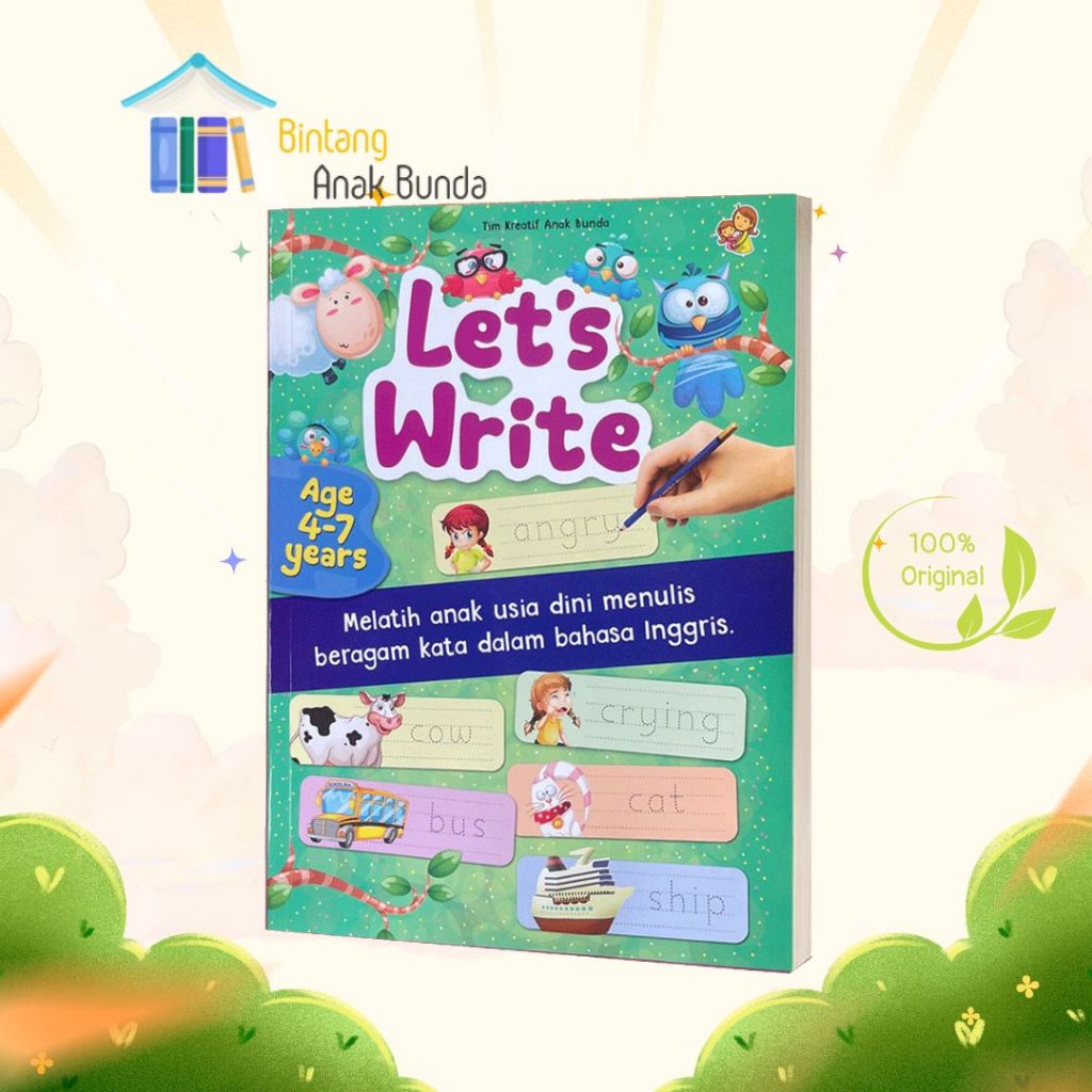Learning English Book - Let's Write Practice for Writing English Words ...