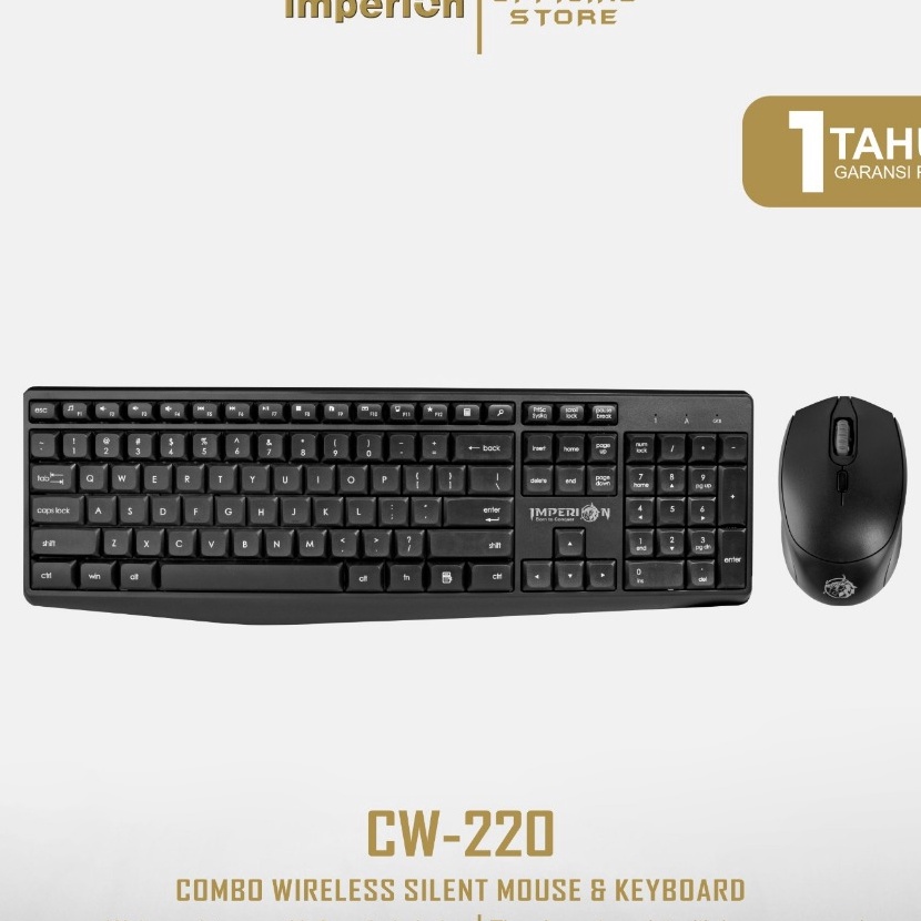 Imperion CW22 Combo Wireless Silent Mouse Keyboard | Shopee Malaysia