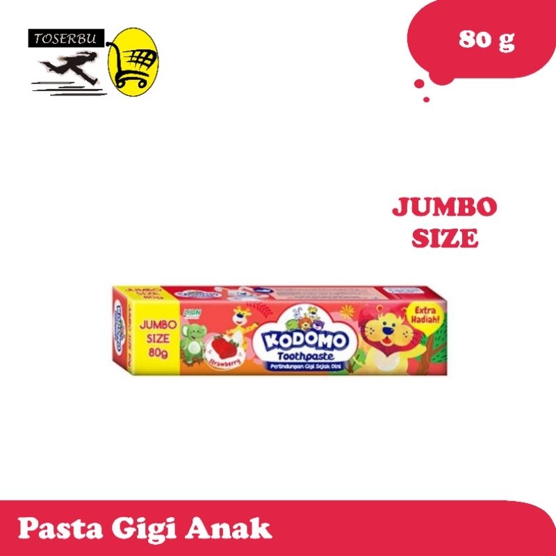 Kodomo Children's Toothpaste Strawberry Flavor 80g | Shopee Malaysia