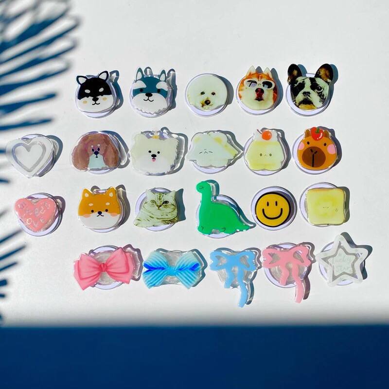 Popsocket Magnetic Magsafe Ribbon Capybara Sinchan Corgi Labubu Cute ...