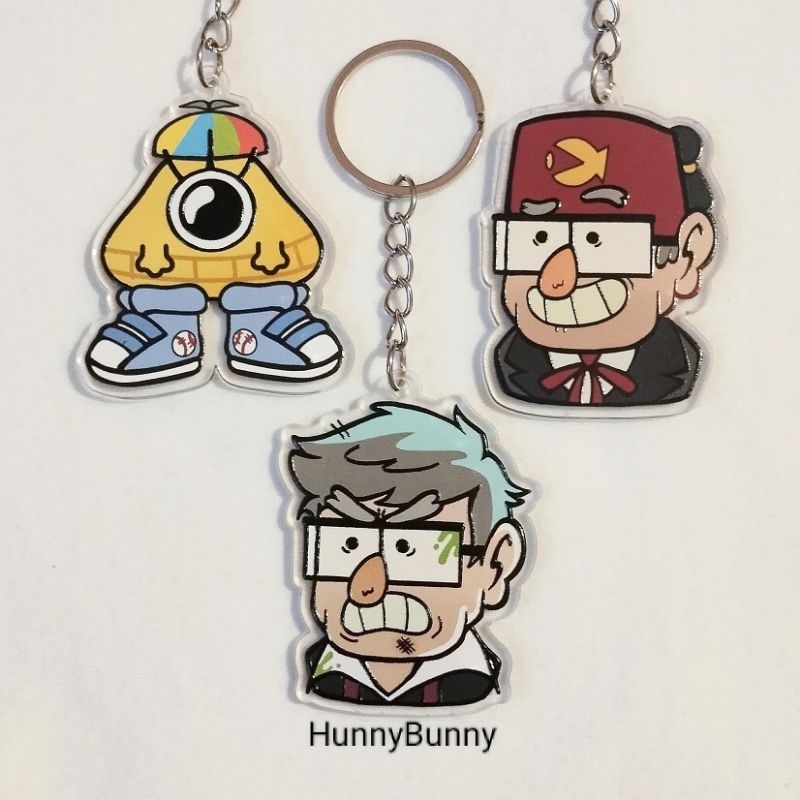 [NEW]GRAVITY Falls keychain charm Fanmerch souvenir | Shopee Malaysia