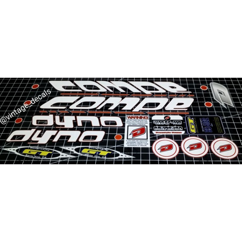 Sticker decals replacement BMX Dyno compe | Shopee Malaysia