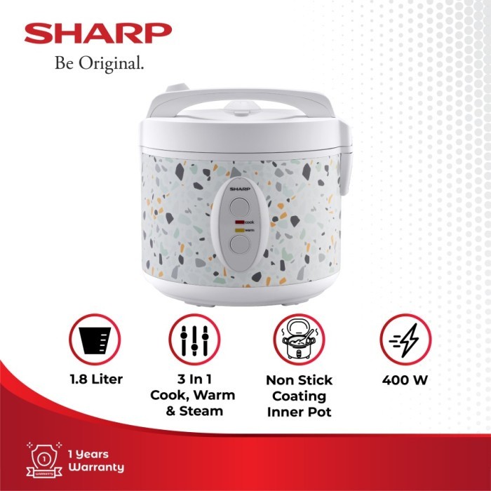 SHARP Rice Cooker 1.8L | Shopee Malaysia
