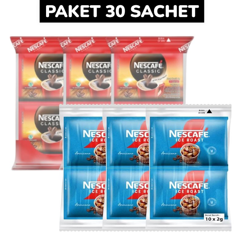 Nescafe Ice Roast Americano / Classic Robusta Instant Coffee 2g X 30 ...