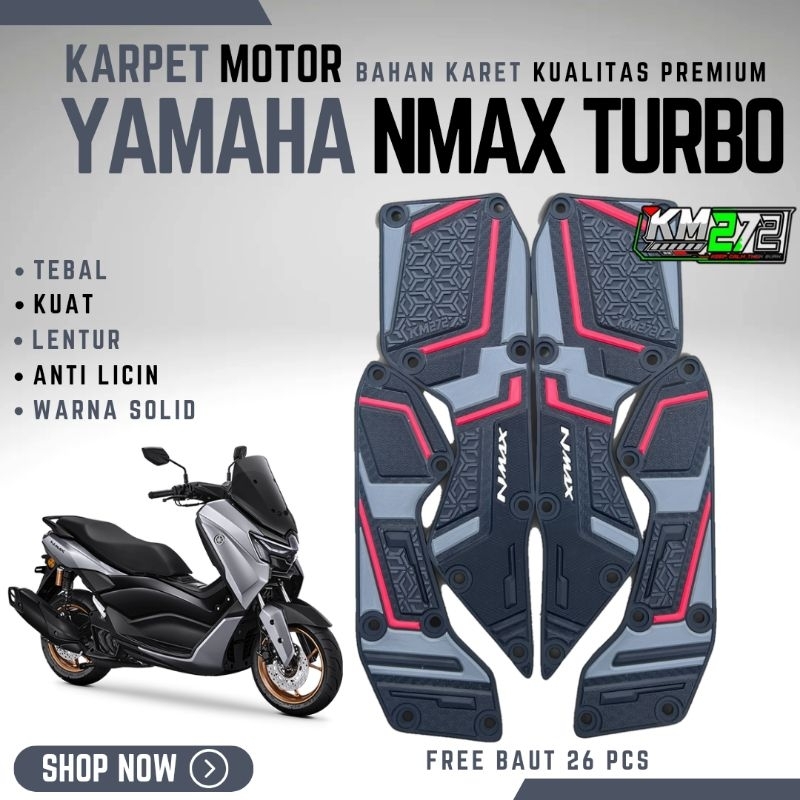 YAMAHA NMAX TURBO TECH MAX NEO CARPET FOOT MAT | NMAX TURBO TANKPAD ...