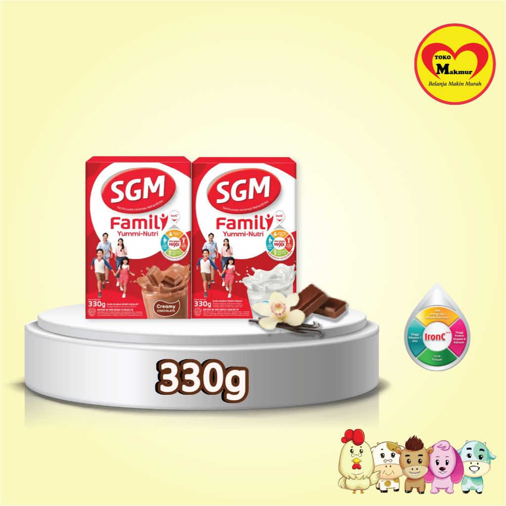Sgm Family Yummi Nutri Vanilla / Chocolate 330gr / Toko Makmur Pondok ...