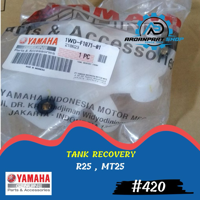 RADIATOR TANK RECOVERY, RADIATOR WATER RESERVE TANK R25, MT25 ORIGINAL ...