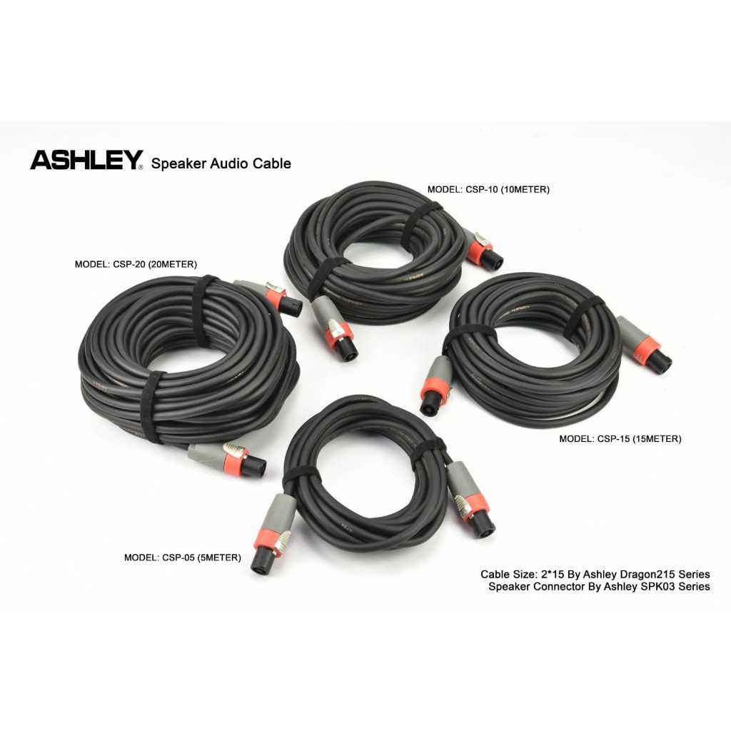 Ashley Speaker Cable | Original Ashley Spikon to Spikon Cable | Shopee ...
