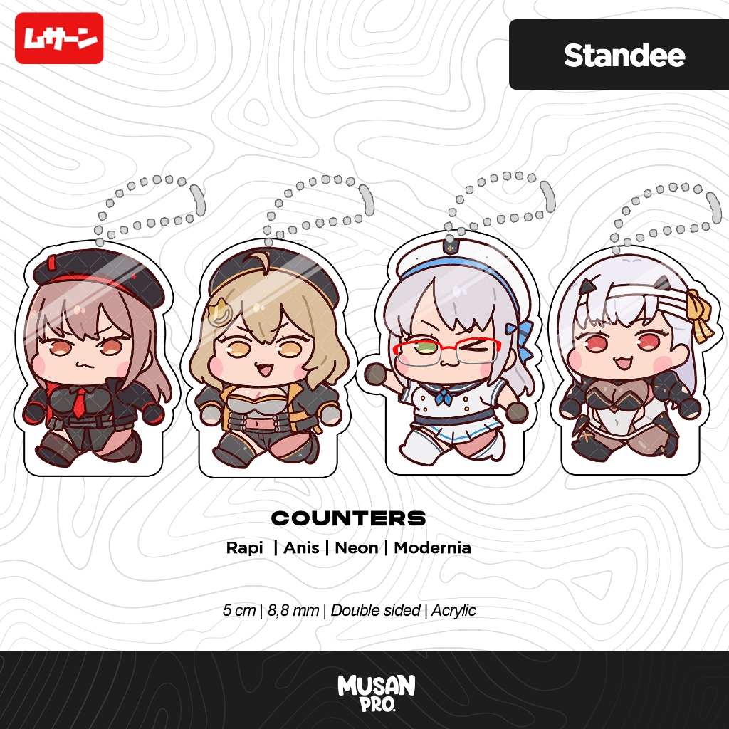 Standee NIKKE Counters - Neat - Anis - Neon - Modernia - Musan - Fan ...