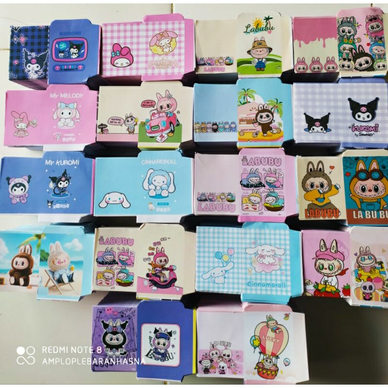 Labubu & kuromi mini envelopes [100 sheets, you can choose your motif ...