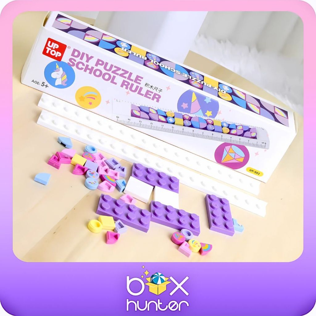 Diy SCHOOL RULER || Lego RULES PUZZLE DIY BRICK BLOCK RULER STATIONARY ...