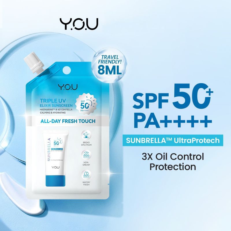 Y.O.U YOU YOU Sunbrella Triple UV Elixir Sunscreen SPF50+ PA++++ Sachet ...