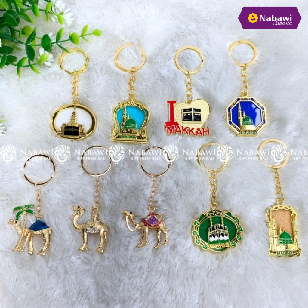GANTUNGAN Premium Keychain Model Makkah Madinah and Camel Souvenir By ...