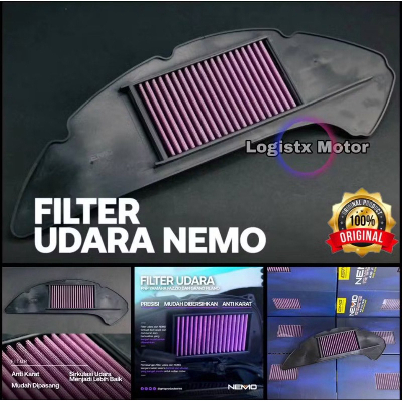 Nemo New Nmax 155 Neo Turbo Air Filter / New Aerox 155 / Lexi 155 ...