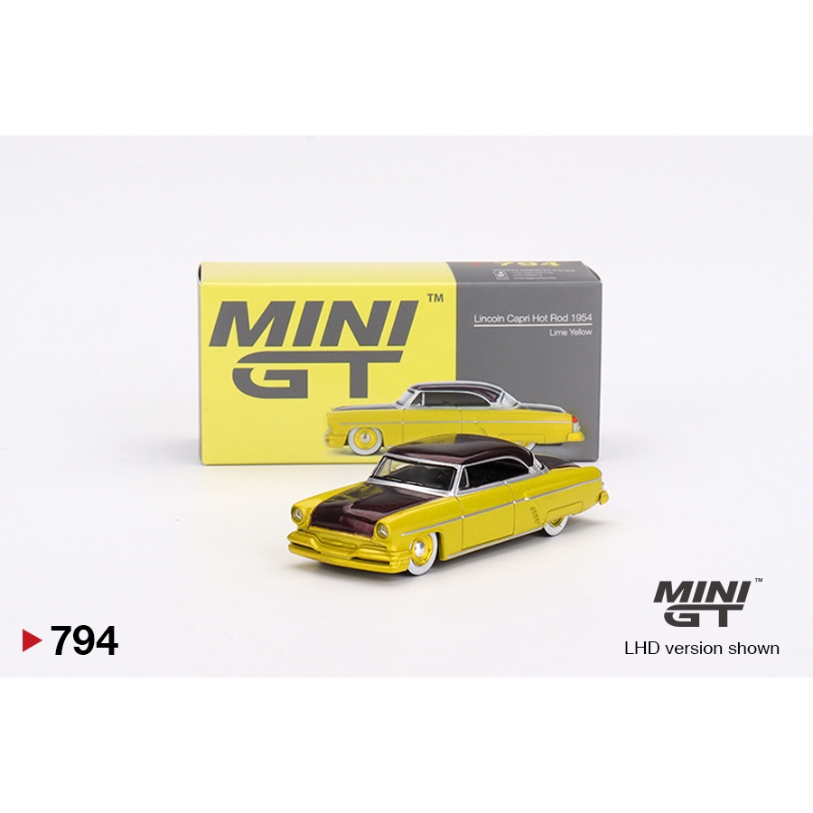 Mini GT 794 Lincoln Capri Hot Rod 1954 Lime Yellow (C ) | Shopee Malaysia
