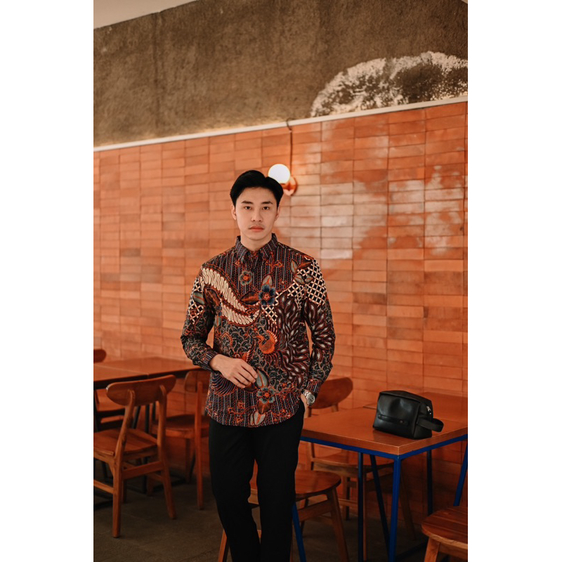 Barilie BATIK SENTANU LS SLIMFIT MEN'S TOP | Shopee Malaysia