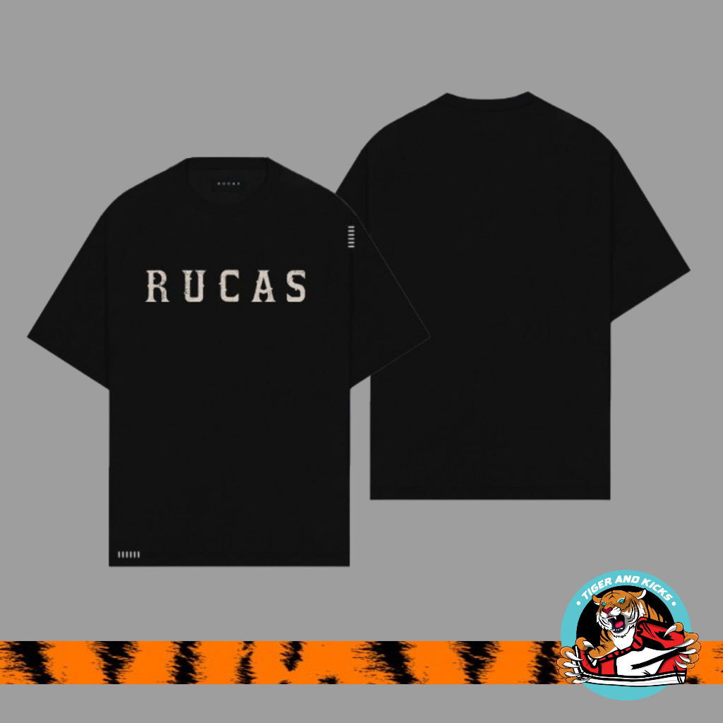 Rucas Season 14 The Initial Hand Stitch Black Tee | Shopee Malaysia