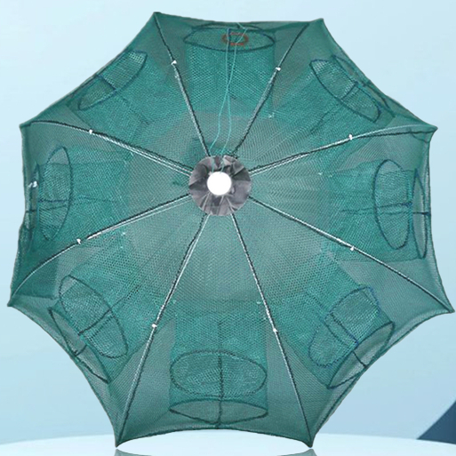 Bingolife Folding Bubu 6~16 Holes Trap Bubu Umbrella Trap Lobster ...