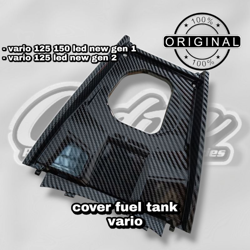 Cover fuel tank carbon wtp kevlar motif vario 125 150 gen 1 k59 k60 gen ...