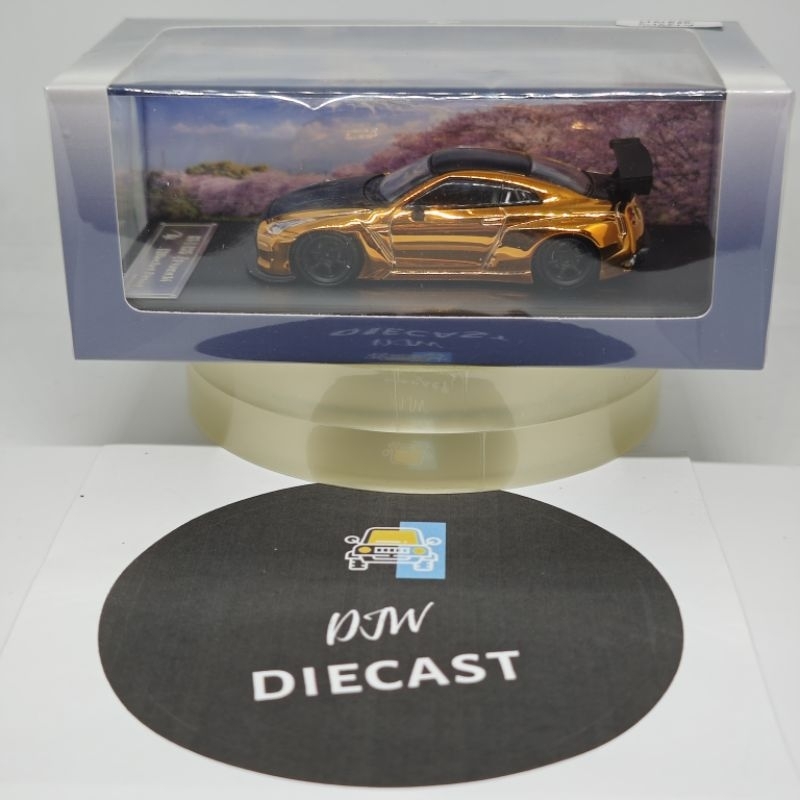 Fuji 1/64 Nissan GTR R35 Pandem Rocket Bunny Chrome Gold Black | Shopee ...