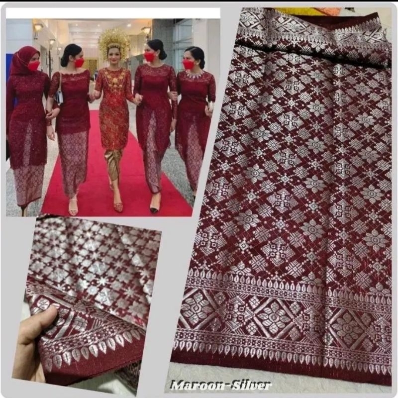 Palembang Songket FABRIC/ Meter Songket Fabric/ Premium Original ...