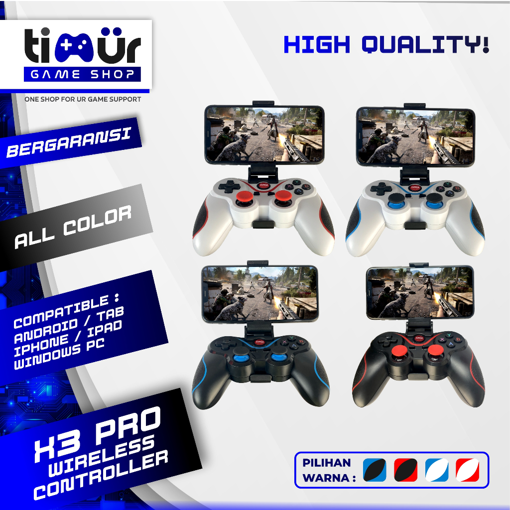 Wireless Gamepad Stick Joystick Bluetooth HP PC Laptop Android IOS X3 ...