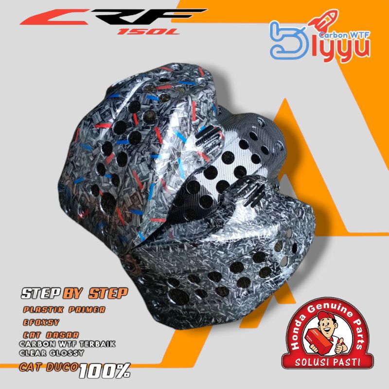 MESIN Carbon WTF dipped lower engine cover crf 150l f engine cover ...