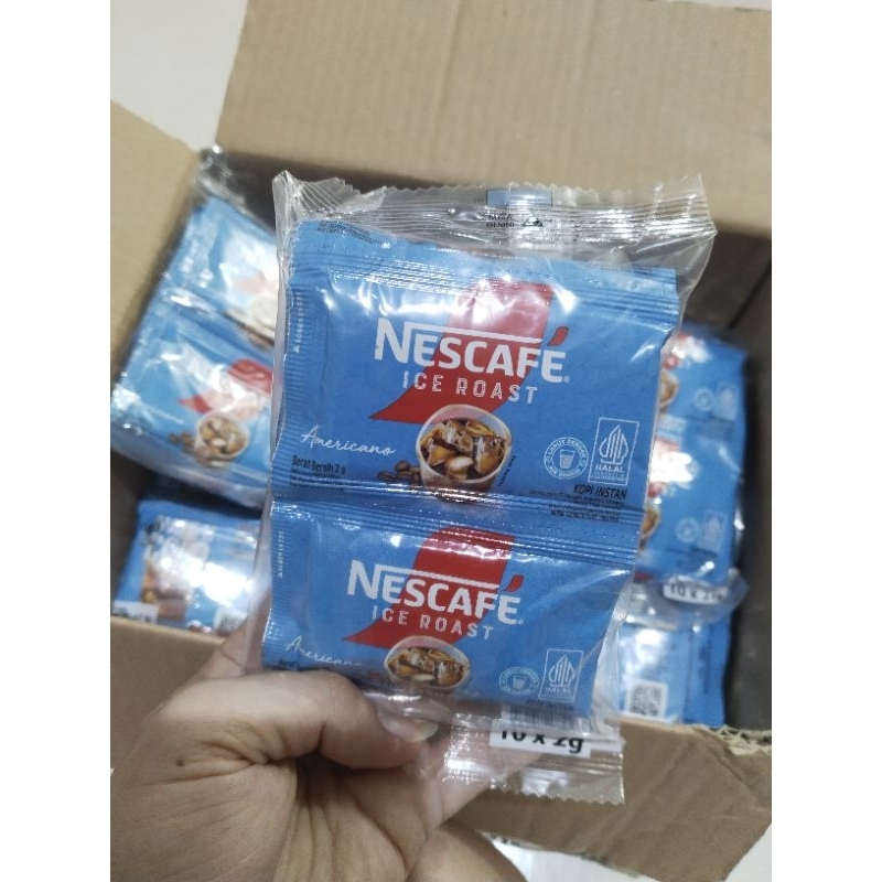 Nescafe ICE ROAST Americano 10x2gr instant nescafe blue sachet coffee ...
