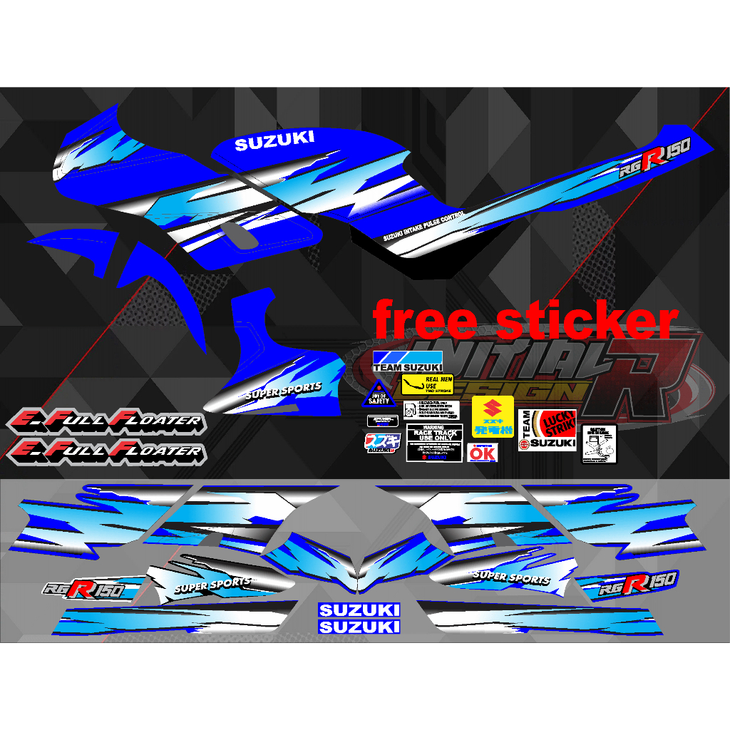 Suzuki rgr 150 sprinter Striping (can request color) | Shopee Malaysia