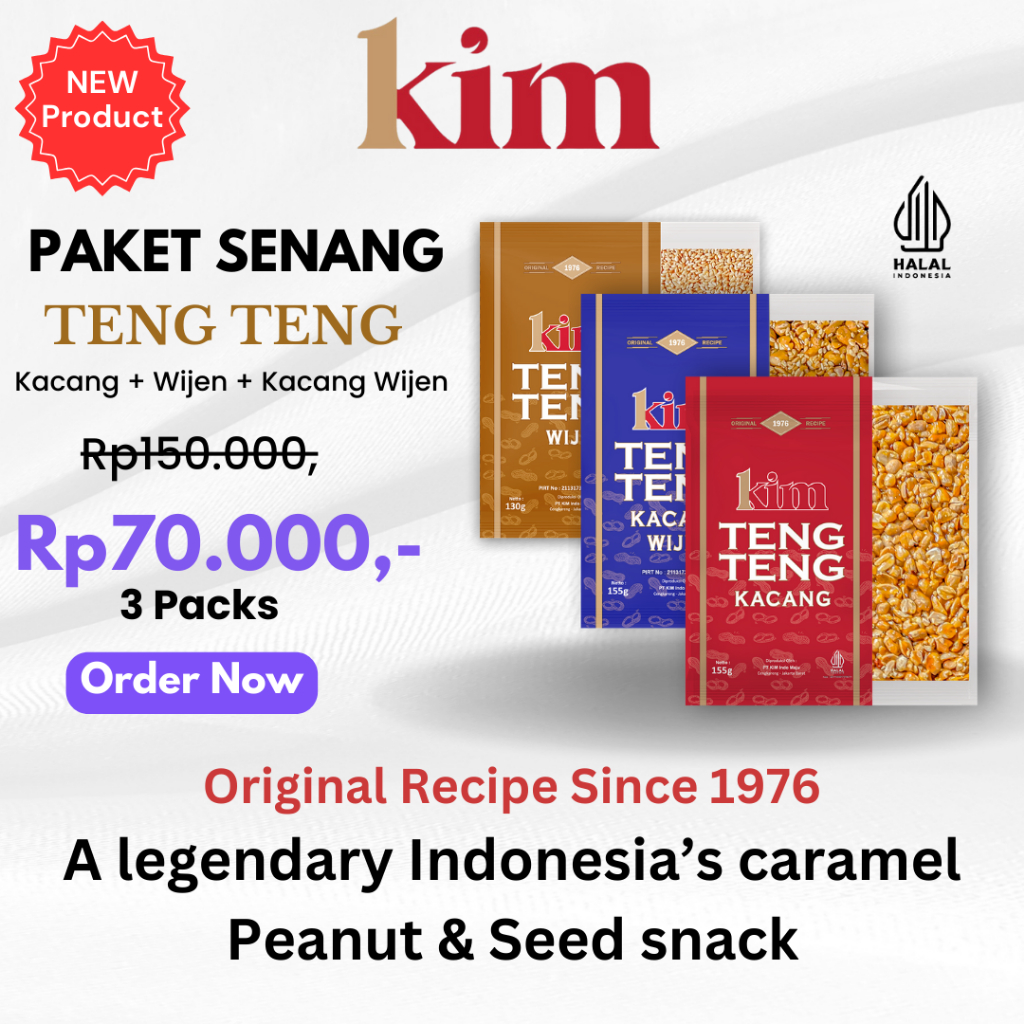Kim Teng Teng Package Selamat (3 Variants of Nuts, Sesame, Sesame Nuts ...