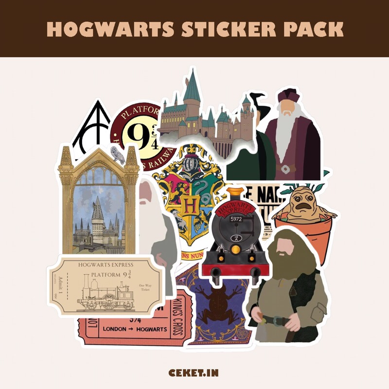 Hogwarts Sticker Pack - Harry Potter Sticker (16pcs) | Shopee Malaysia